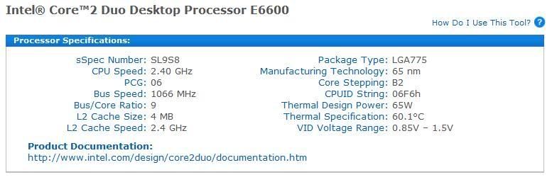 e6600 and voltage | Overclock.net