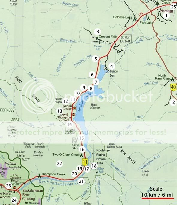 Map Of Abraham Lake Area Photo by tq_burns | Photobucket