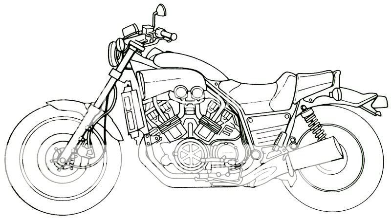 VMAX Line Drawing | Yamaha Star Cycle V-Max VMAX Motorcycle Discussion ...